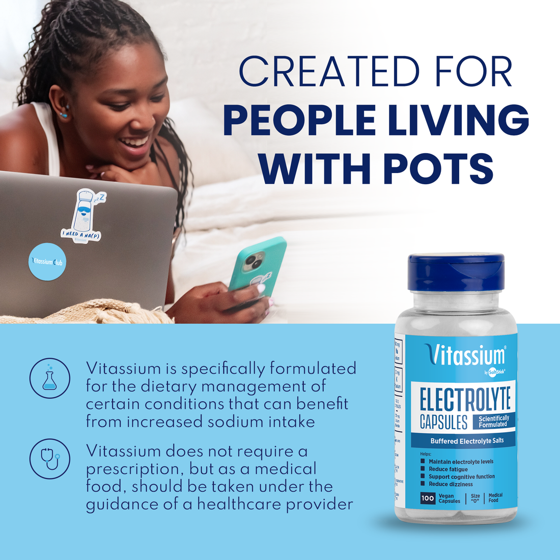 Vitassium Salt Tablets for POTS and Other Chronic Illnesses